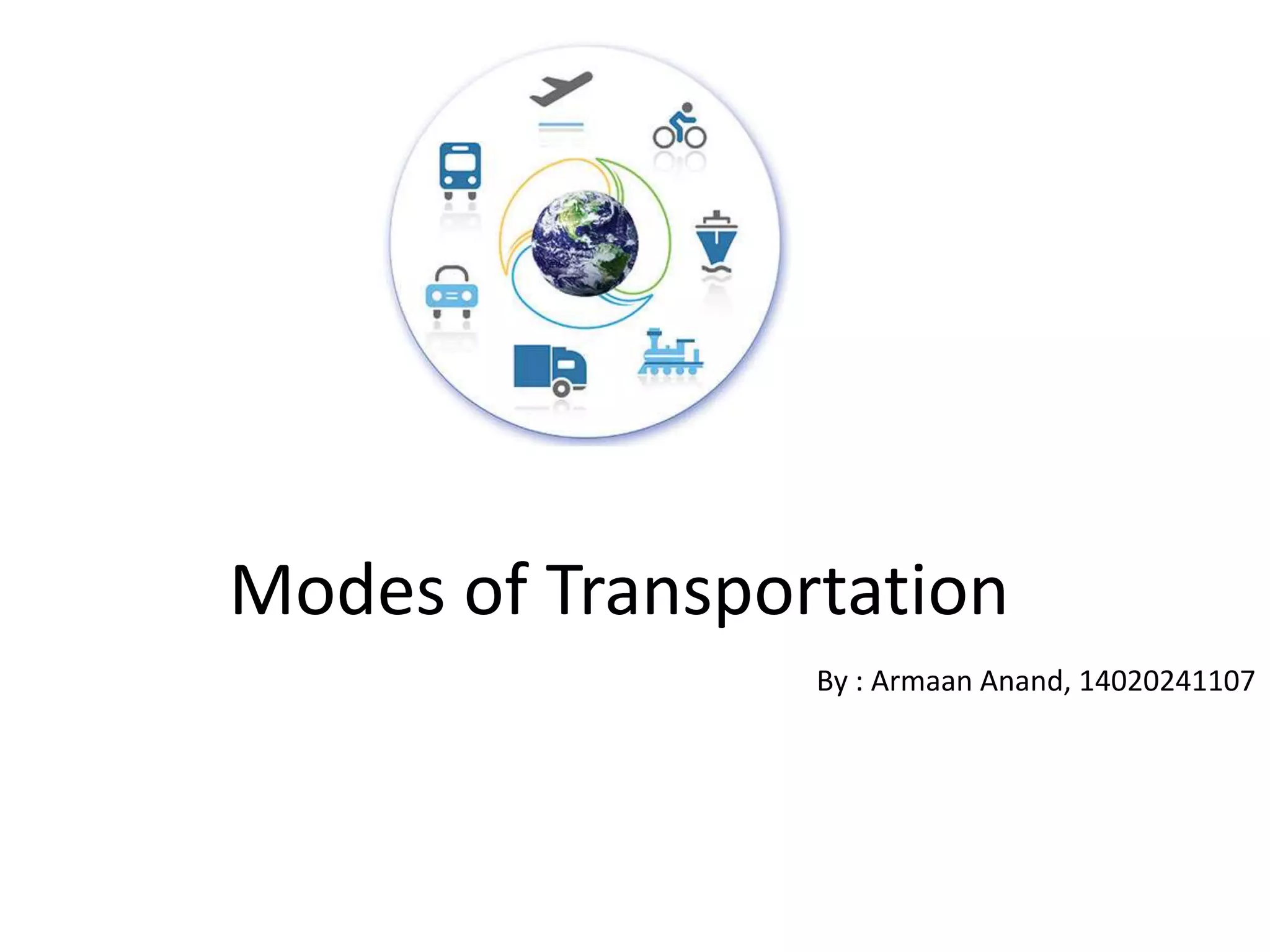 Modes of transportation | PPTX | Logistics and Transportation Industry ...