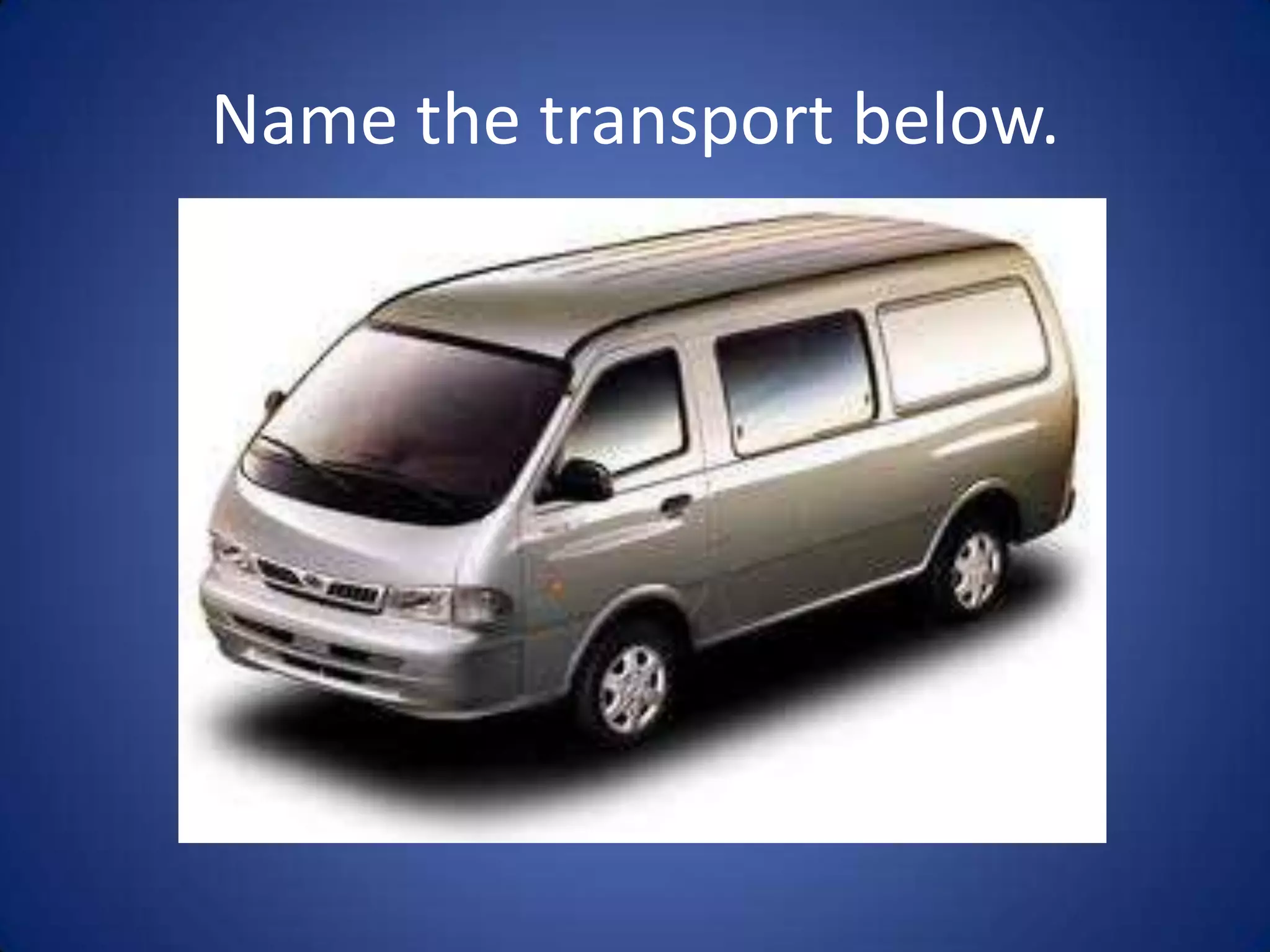 Modes of transport set induction | PPSX