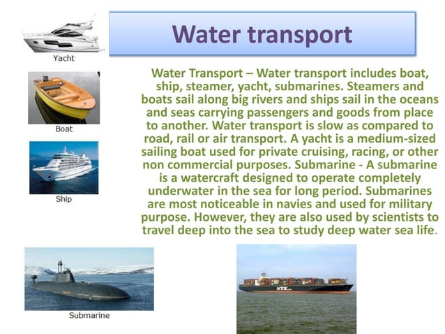 MODES OF TRANSPORT | PPTX | Rail Travel | Travel Type