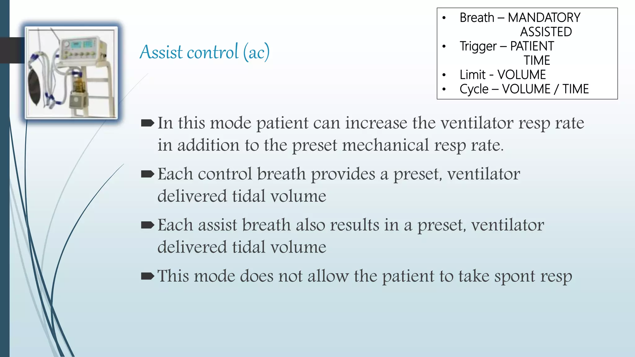 Modes of ventilation and weaning | PPTX