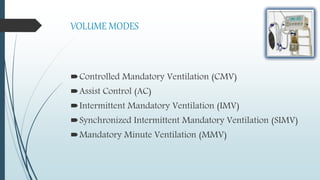 Modes of ventilation and weaning | PPTX
