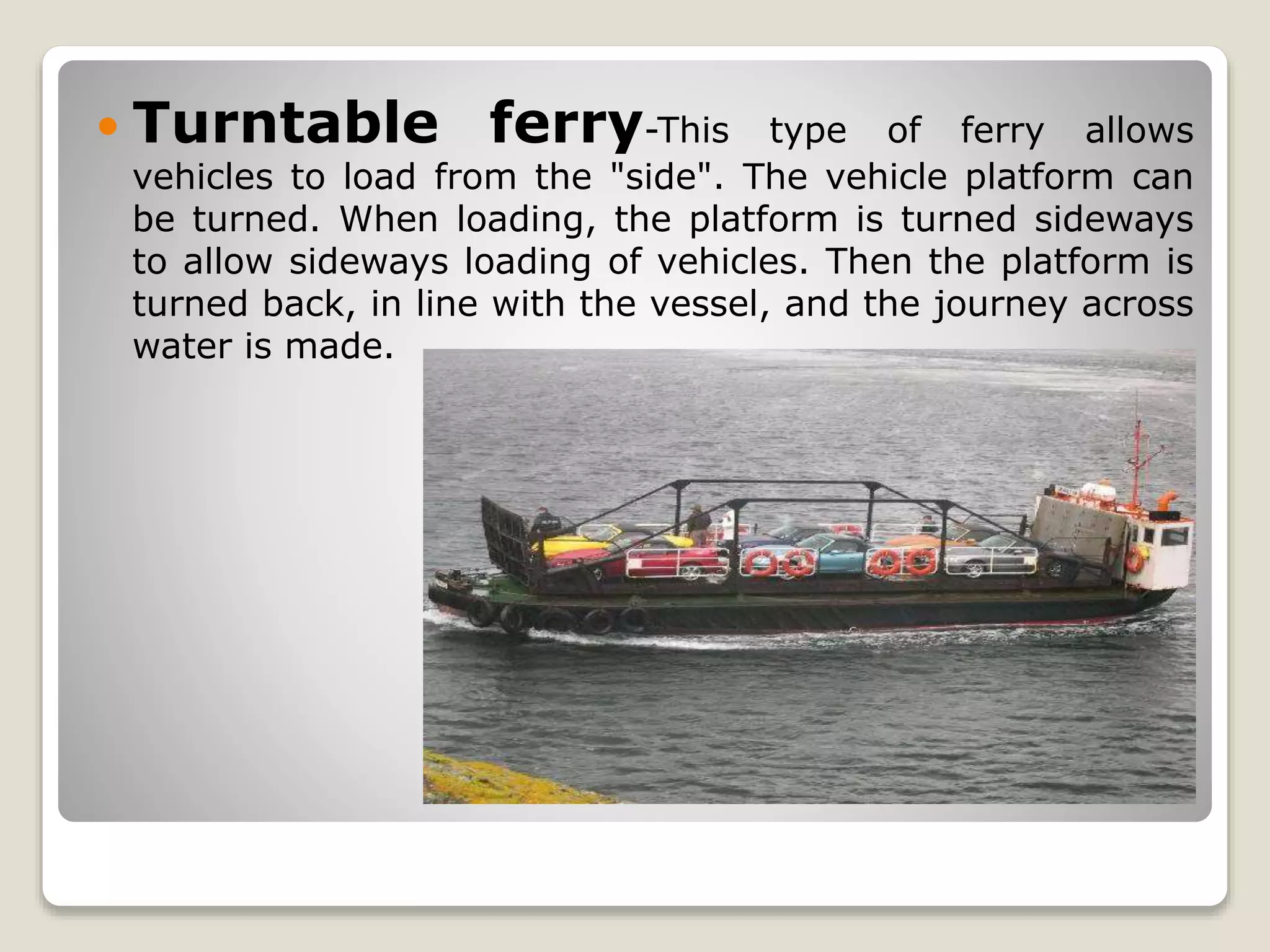 Modes of Water Transportation | PPTX