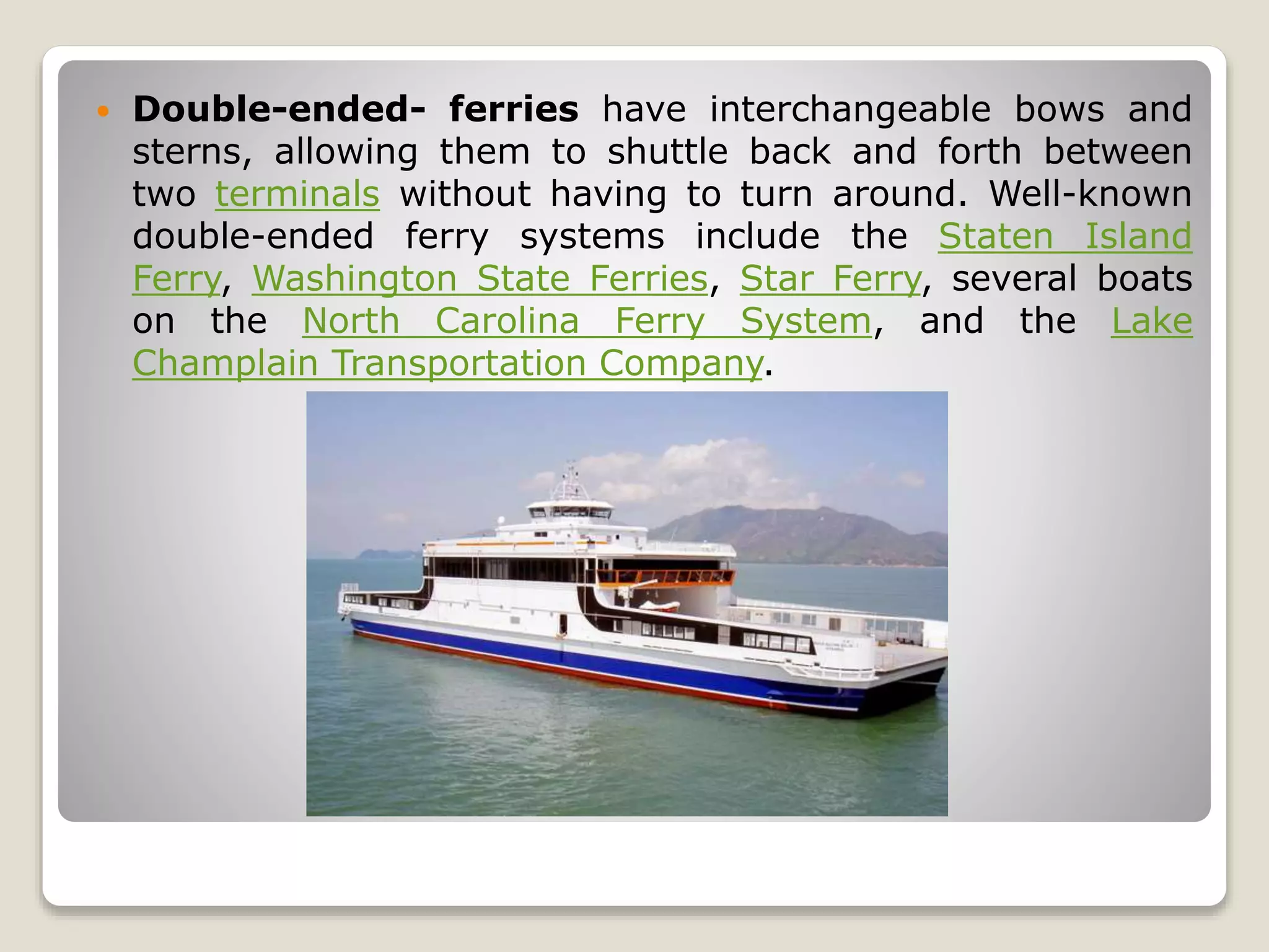 Modes of Water Transportation | PPTX