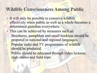 Modes of wildlife conservation | PPTX
