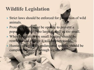 Modes of wildlife conservation | PPTX