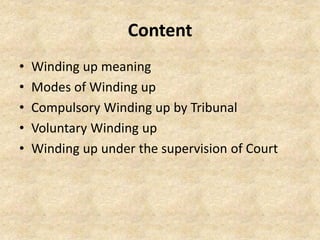 MODES OF WINDING UP OF COMPANIES AS PER COMPANIES ACT.pdf