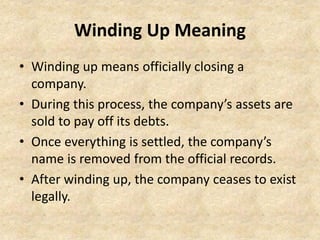 MODES OF WINDING UP OF COMPANIES AS PER COMPANIES ACT.pdf