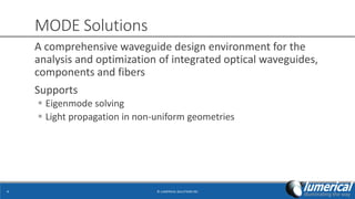 Lumerical Software: MODE Solutions | PDF