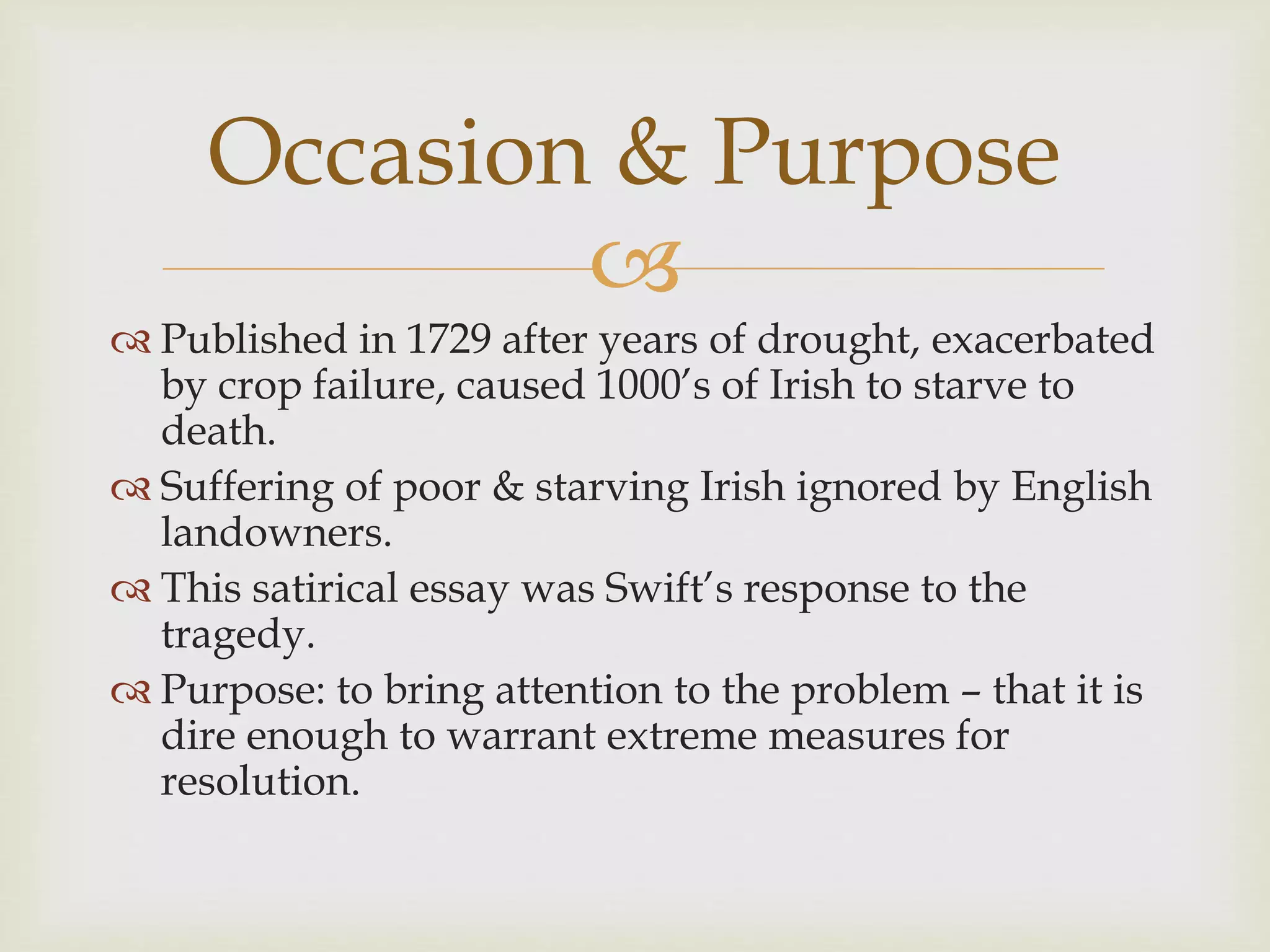 Modest proposal sample presentation | PPTX