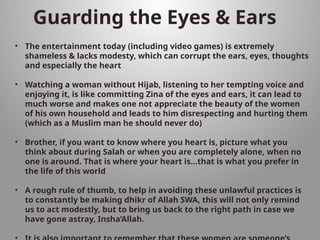 understanding concept of modesty in Islam | PPTX