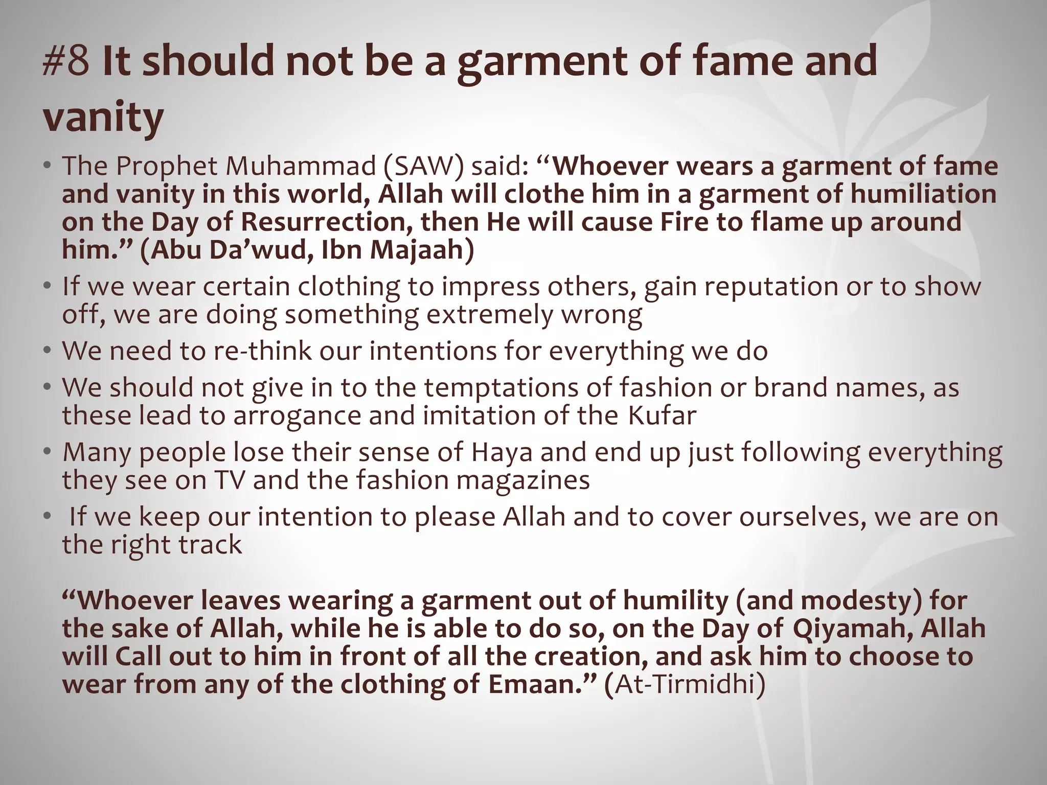 Modesty: A Part of Iman (Sisters) | PPTX