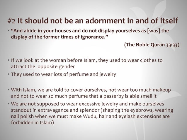 Modesty: A Part of Iman (Sisters) | PPTX | Islam | Religion & Spirituality