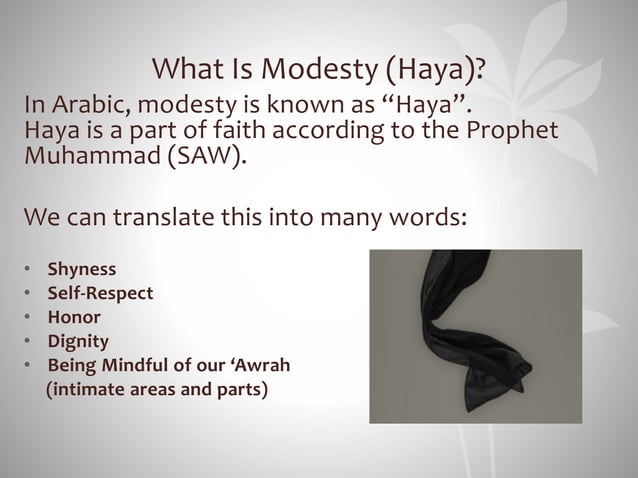Modesty: A Part of Iman (Sisters) | PPTX | Islam | Religion & Spirituality