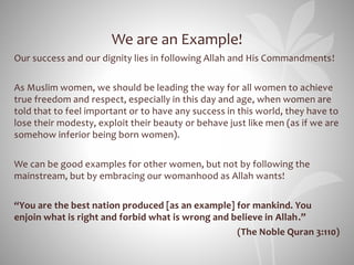 Modesty: A Part of Iman (Sisters) | PPTX