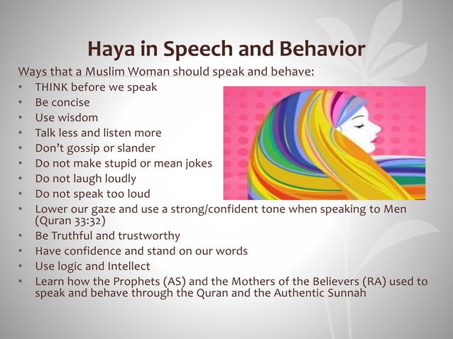Modesty: A Part of Iman (Sisters) | PPTX | Islam | Religion & Spirituality