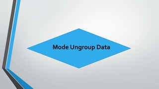 Mode ungroupe data | PPTX