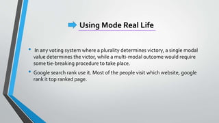 Mode ungroupe data | PPTX