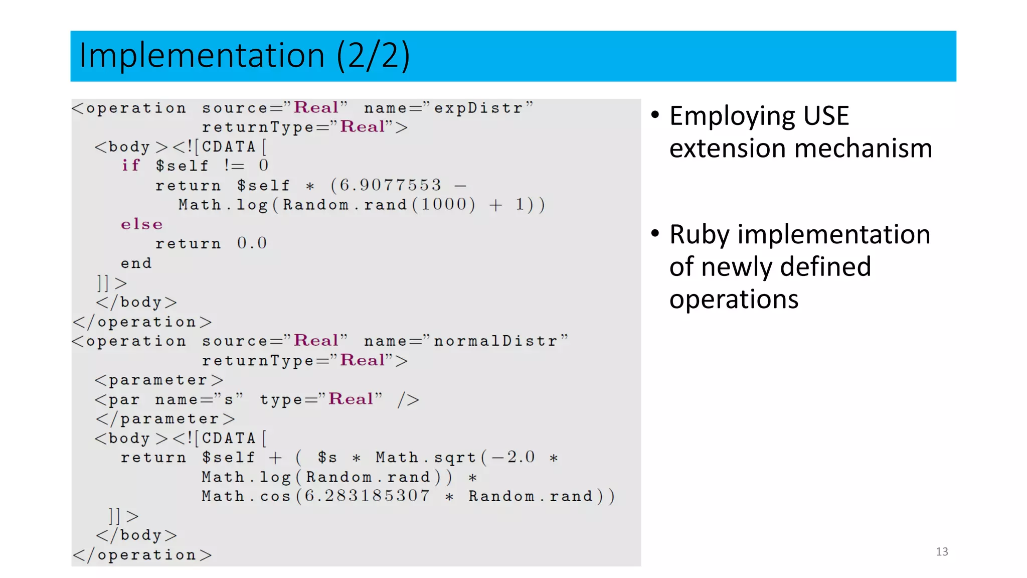 Adding Random Operations to OCL | PPT