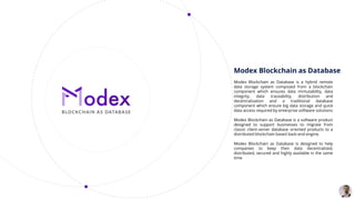 Modex Talks - Innovative Technologies in Banking | PPT