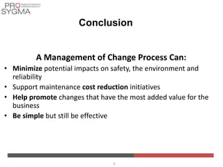 Management of Change Process | PPTX