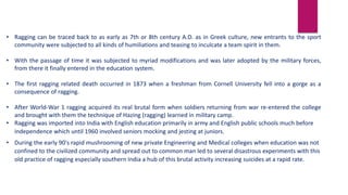 ragging | PPTX