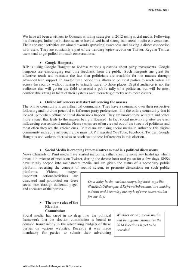 Election Campaign Case Study Election Campaign Case Study