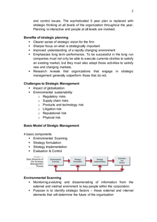 Strategic Management Module 1 | DOCX | Business Administration | Business