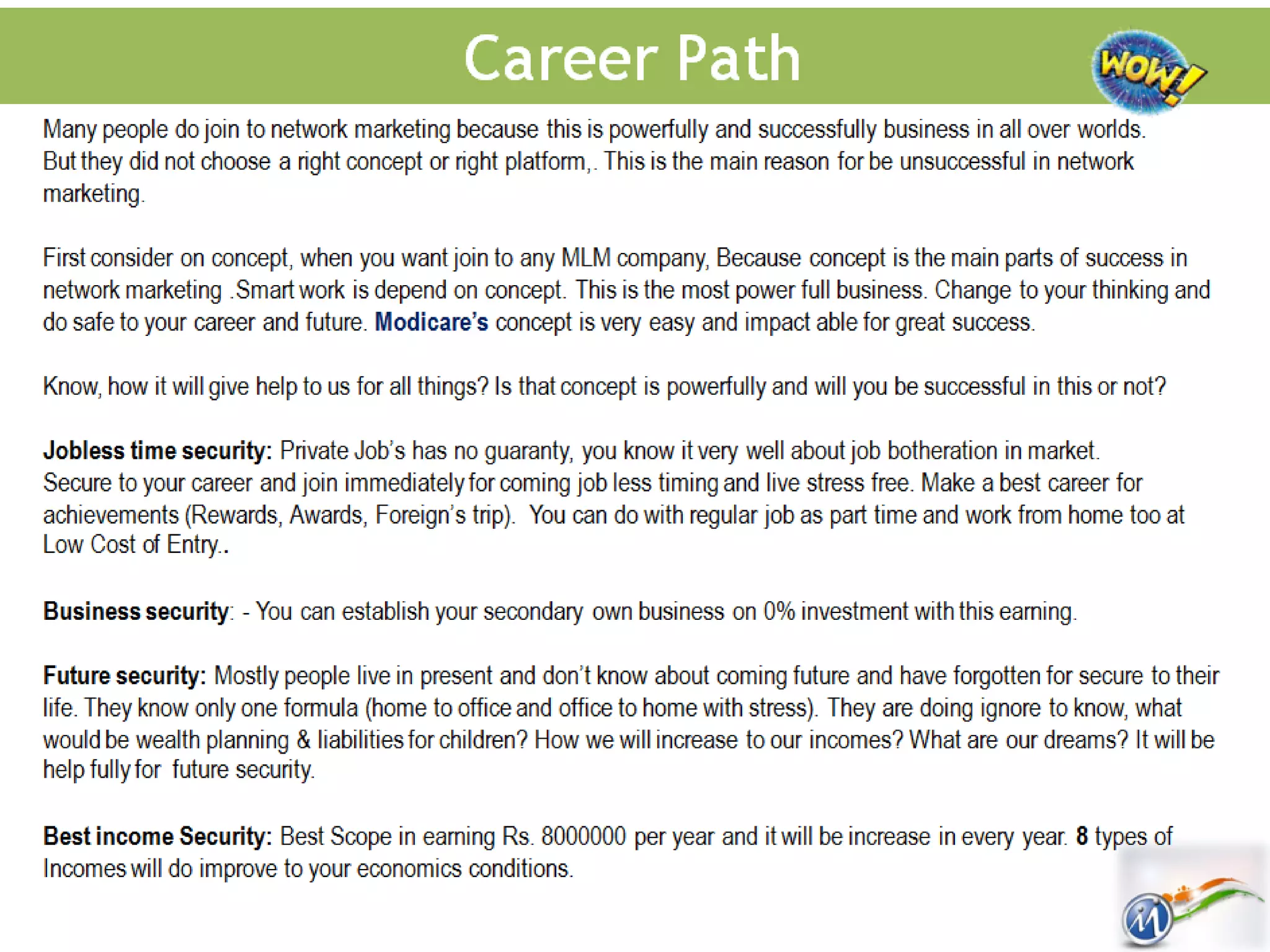 Modicare business plan | PPTX