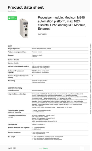Modicon M340bmxp342020pdf