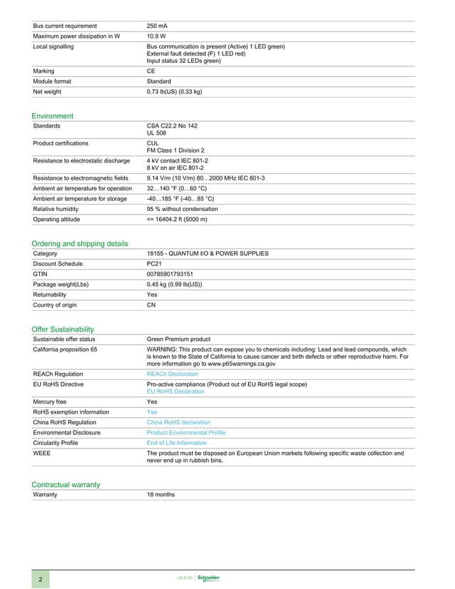 Modicon quantum pac 140 dai55300 | PDF