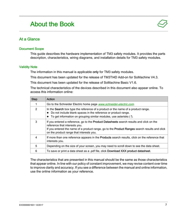 Modicon TM3 - Safety Modules, Hardware Guide.pdf | Technology & Computing