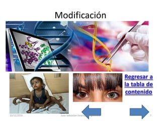 Modificación genética 34 Medicina humana | PPTX