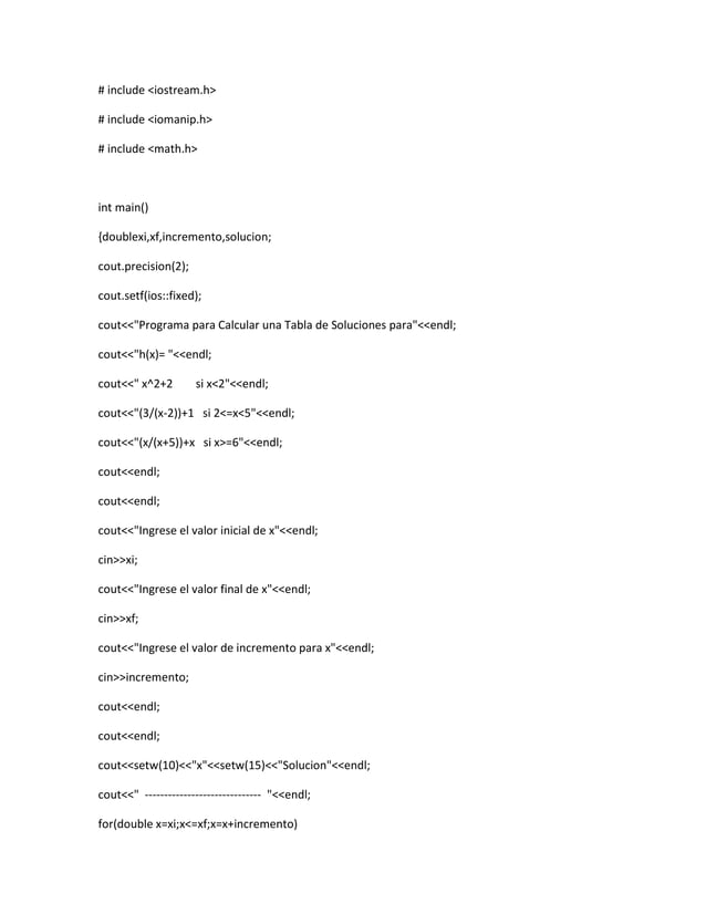 Modificacion del programa | DOCX | Technology & Computing