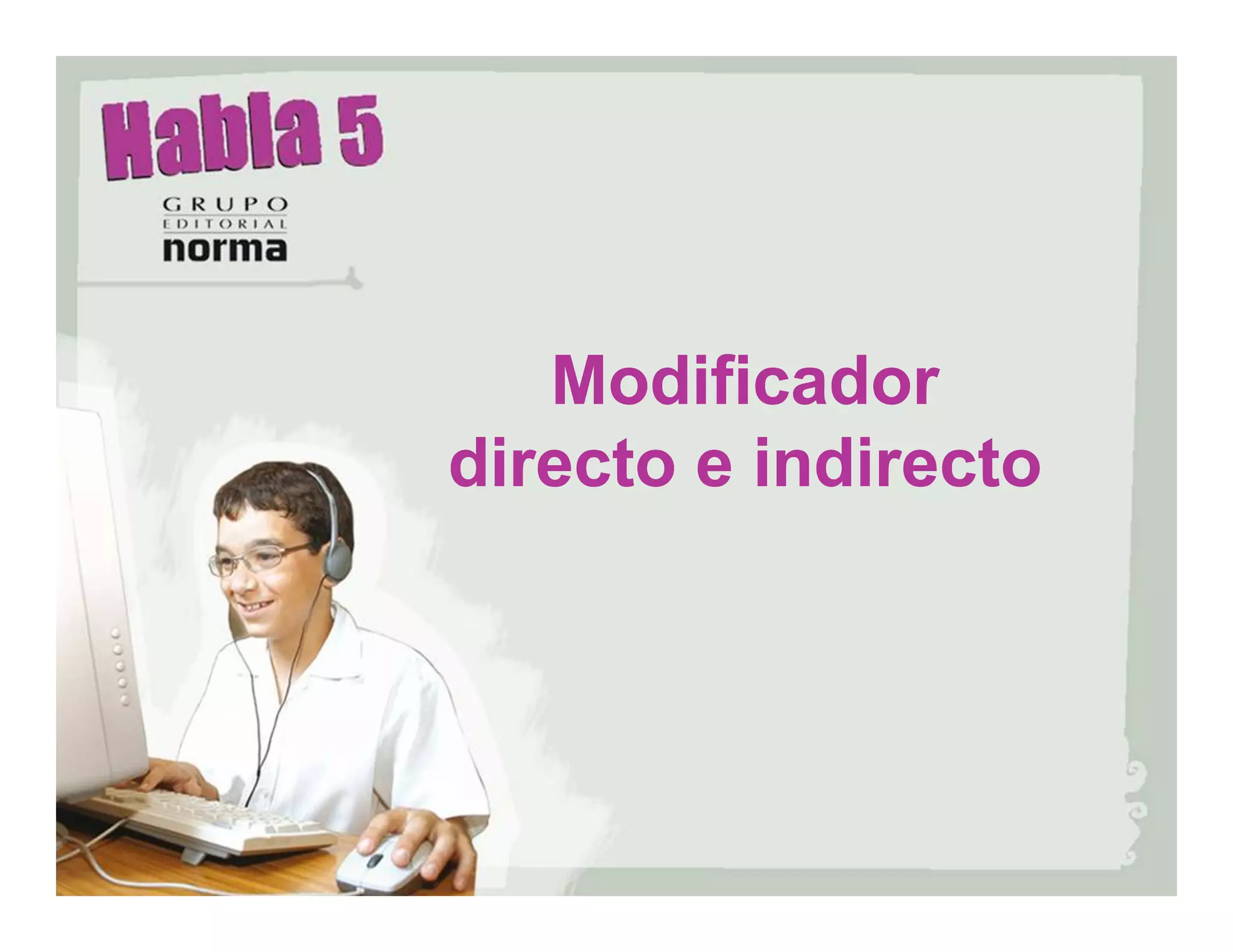 Modificador directo e indirecto | PDF