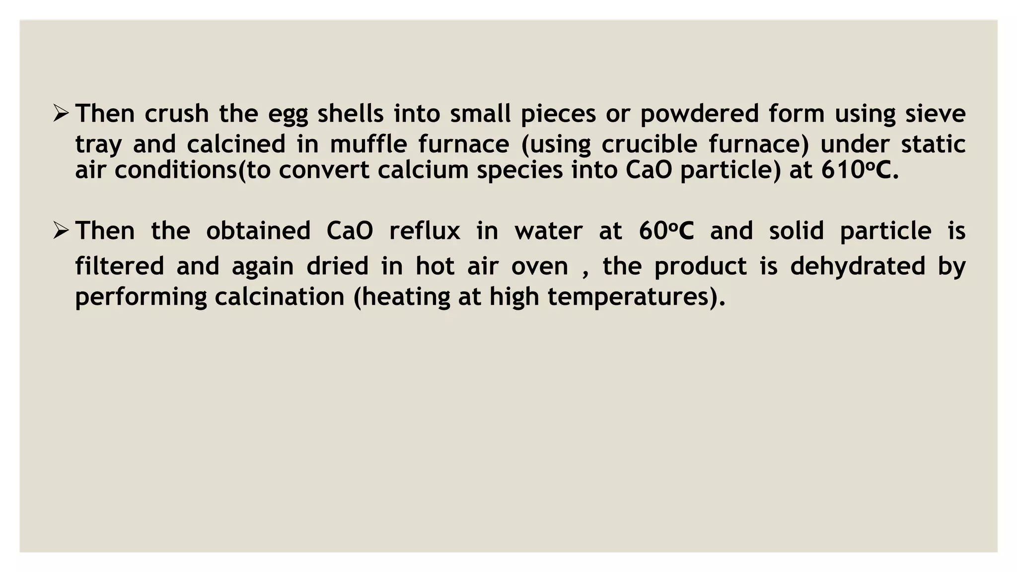 Modification of egg shells | PPTX