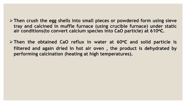 Modification of egg shells | PPTX | Commodities | Economy