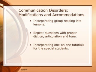 Modification And Accommodations | PPT
