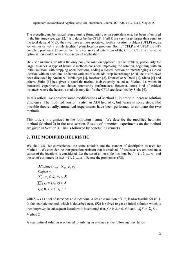 Modification Of A Heuristic Method Pdf Free Download