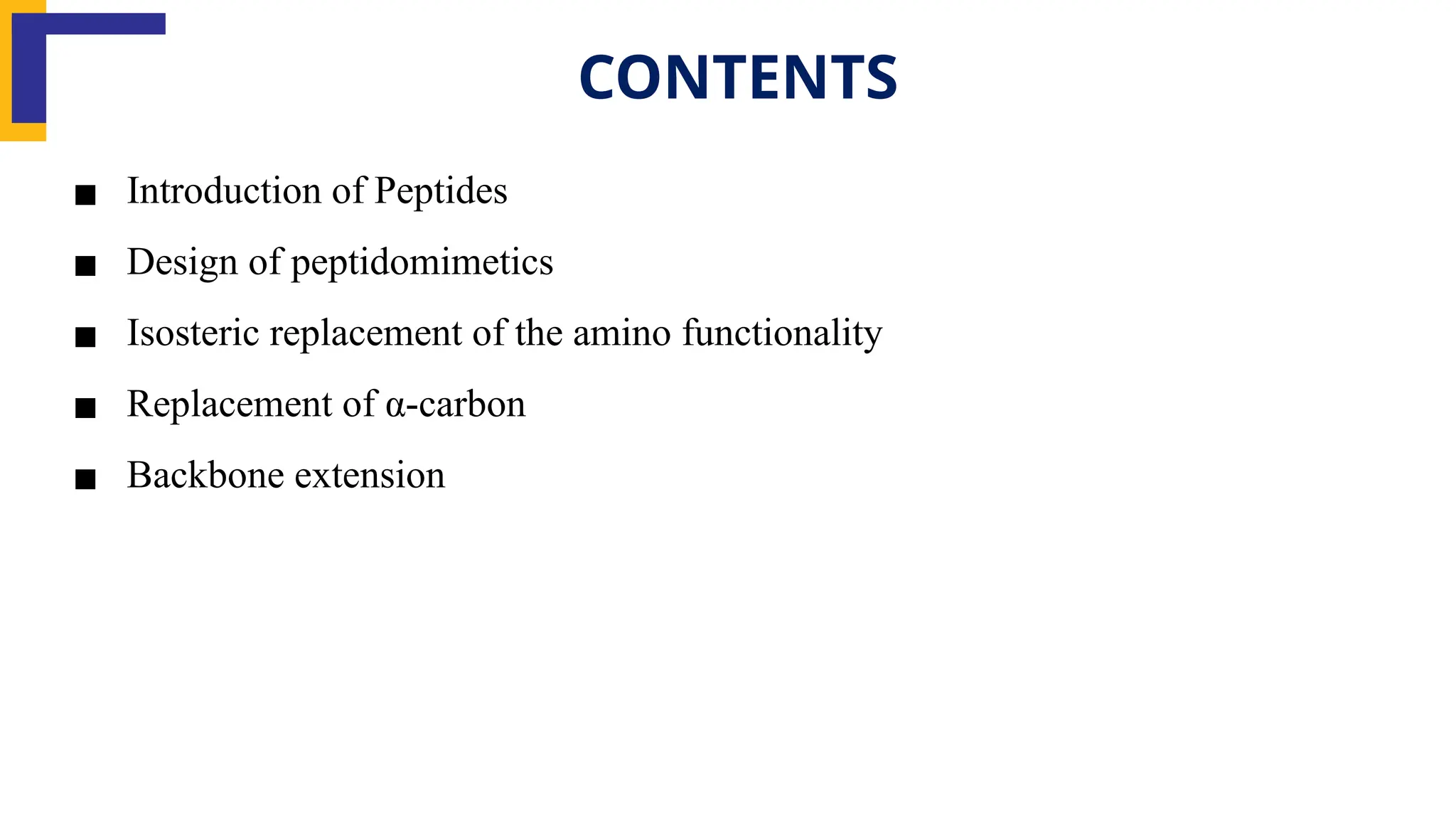 Design of Peptidomimetics by Modification of Amino Acids pptx | PPTX