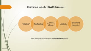 modifications process to examination process | PPTX