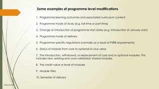 modifications process to examination process | PPTX