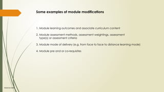 modifications process to examination process | PPTX