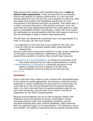 Modifications and accommodations | DOCX