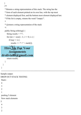 Modifications highlighted in bold lettersDropOutStack.javaim.pdf