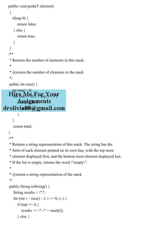 Modifications highlighted in bold lettersDropOutStack.javaim.pdf