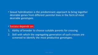 Modifications in handling of segregating generations | PPT