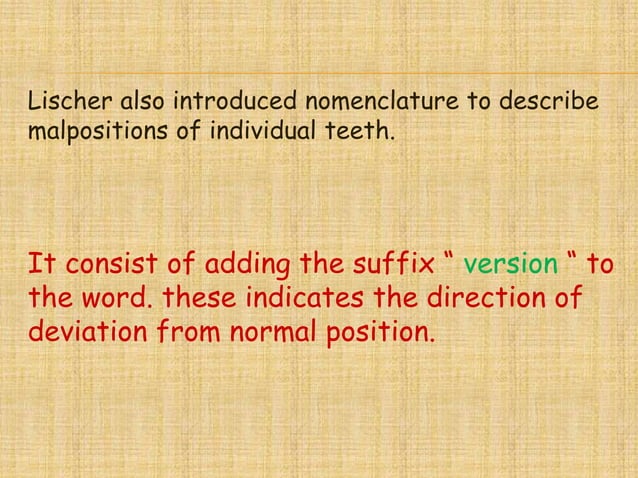 Modifications of angle`s classification | PPTX