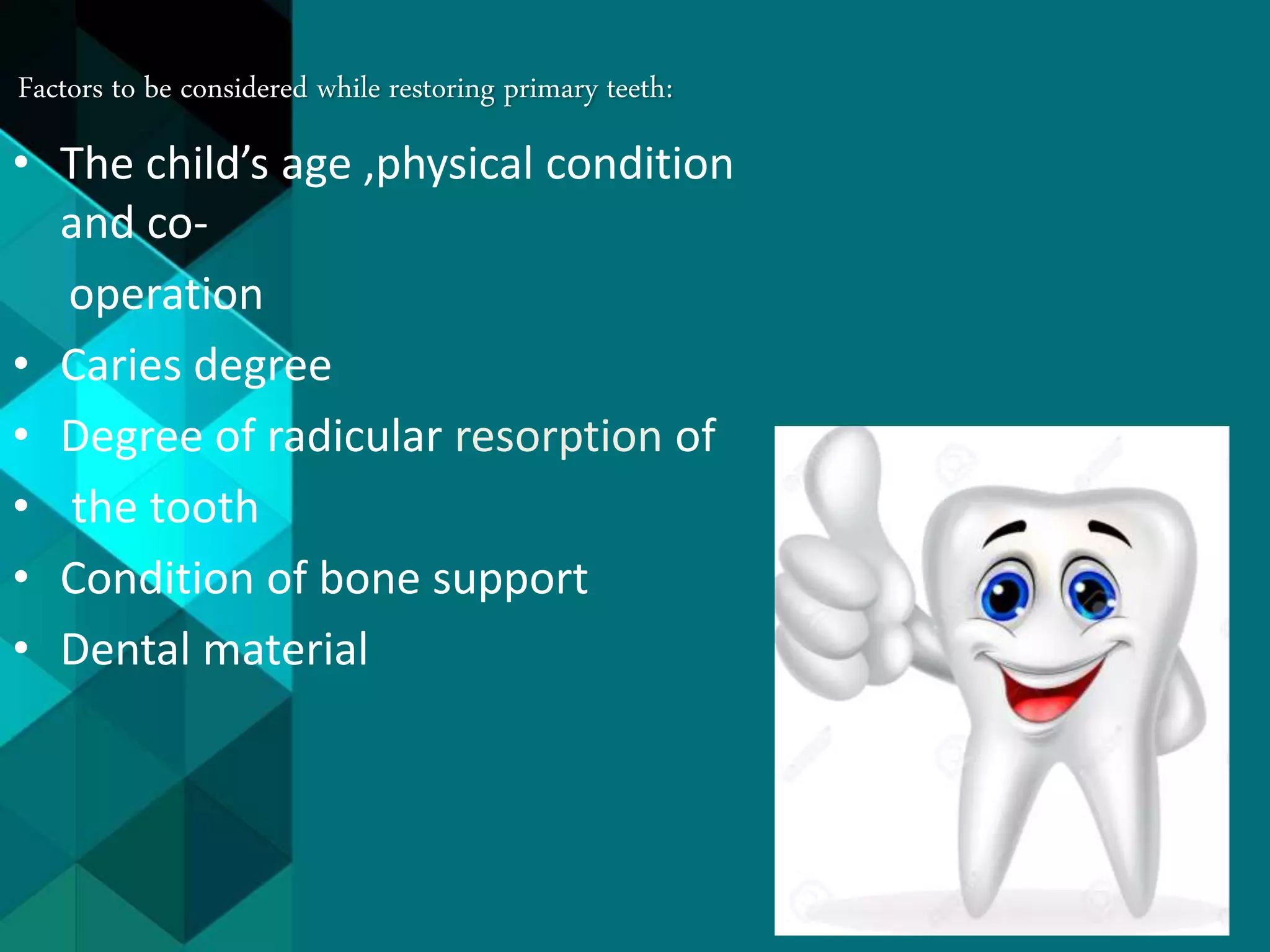 Modifications of cavity preparations in pediatric dentistry | PPTX