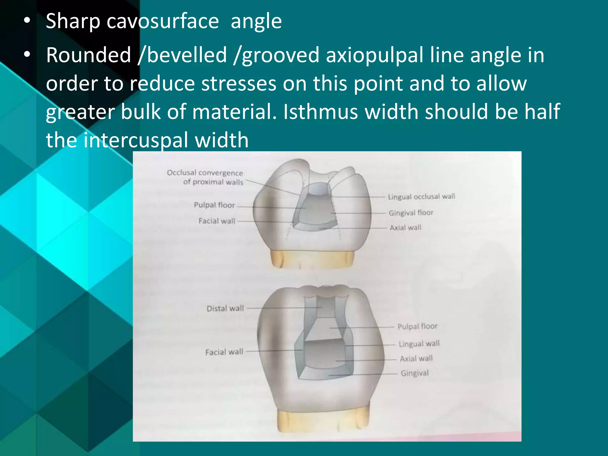 Modifications of cavity preparations in pediatric dentistry | PPTX