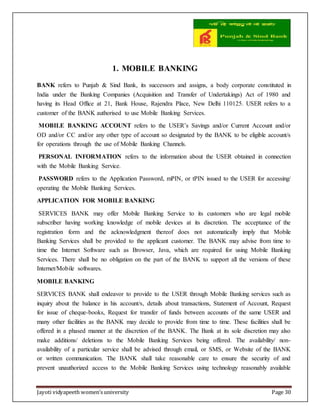 summer internship report on digital banking (Punjab & Sind Bank) | DOCX